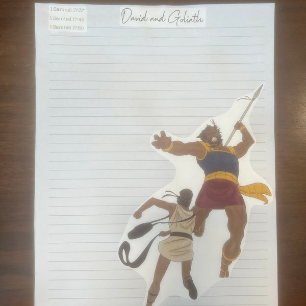 Men of the Bible: David. Bible Journaling/faith Planner. Christian ...