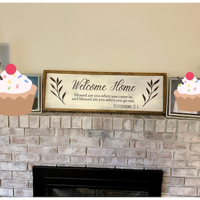 Welcome Home Bible Verse Sign - Etsy