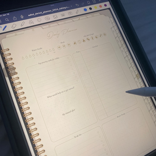 ADHD Student Planner | Notion Template | All in One Planner | ADHD ...