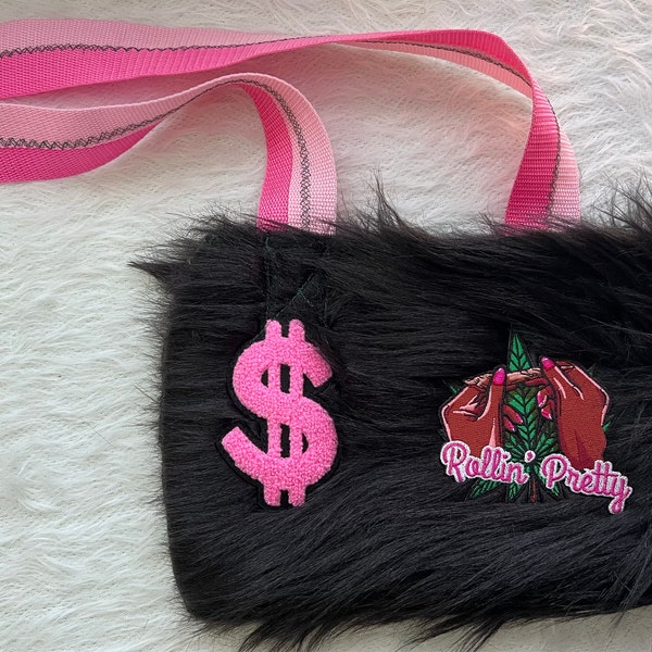 NEW, "rollin Pretty" Iron-on Embroidered Patch, Patches for Weed Lovers ...