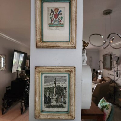 Antique French Hand-painted Religious Sign, Antique French Hand Painted ...