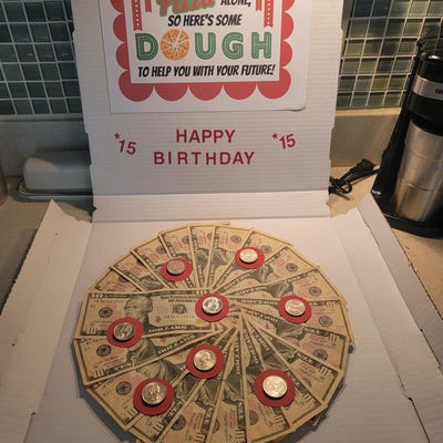 INSTANT DOWNLOAD Graduation Printables for Money Pizza Dough Gifts Grad ...