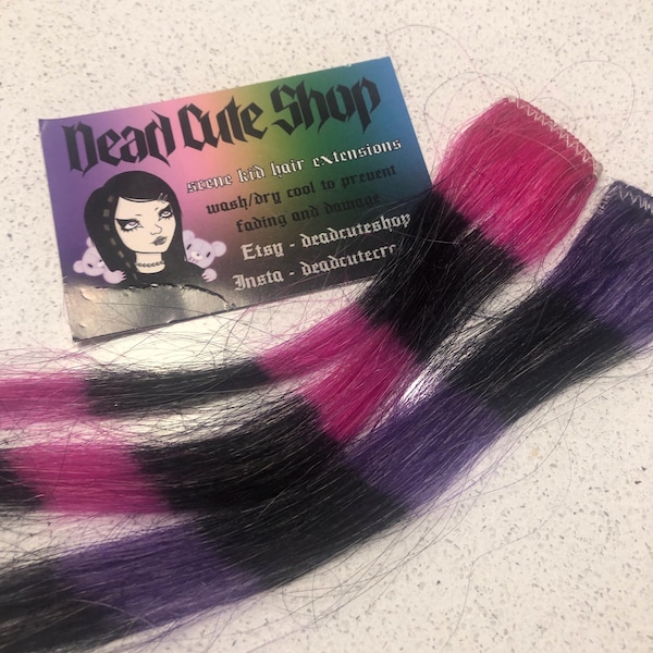 Custom Scene Kid Raccoon Tail Hair Extension - Etsy