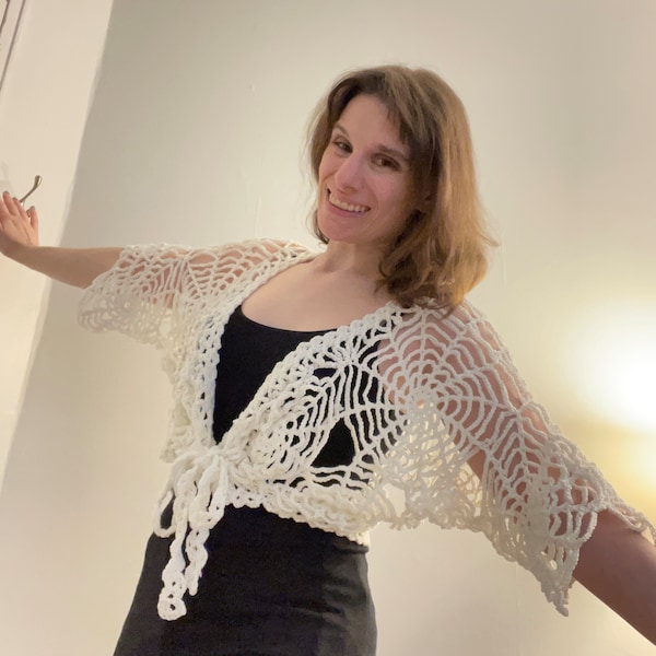 ADVANCED CROCHET PATTERN Gothic Crochet Spiderweb Top, Alternative ...