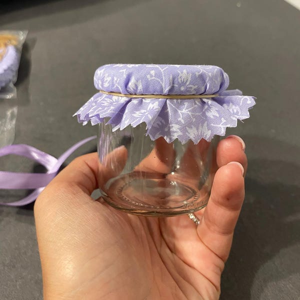 JAM Jar Tops Cloth X 36 GINGHAM Includes Bands. Choose From 11 Colours ...