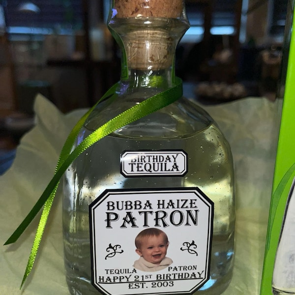 Custom Patron Label, Liquor Label, Birthday Bottle Labels, Groomsmen ...