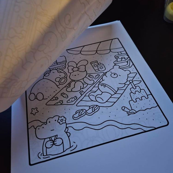 Cozy Friends: Super Cute Animal Characters Coloring Book by Coco Wyo - Etsy