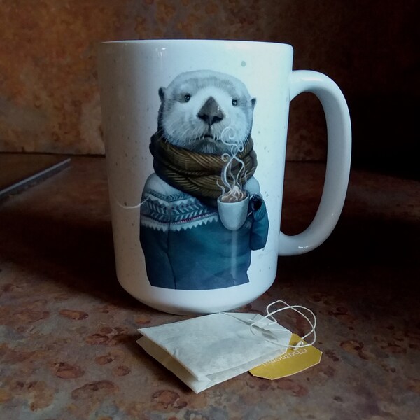 Fox Pendant, Dapper Fox With Monocle Jewelry, Fair Isle Sweater Large ...