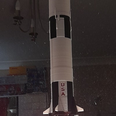 Apollo 11 Saturn V Rocket Lamp - Etsy