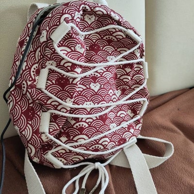 Round Backpack Canvas Bag Sewing Pattern Bag PDF Pattern 2 Sizes ...