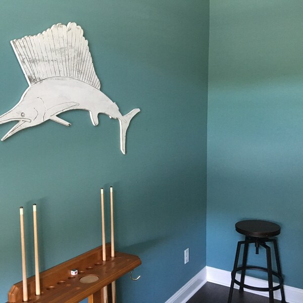 Sailfish Wall Decor Beach Decor Coastal Saltwater Fish Art Oversized ...