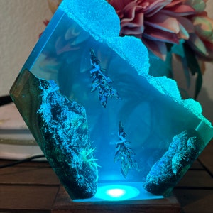 Dragon GOT Resin Night Light, Fire Dragon and Ice Dragon Lamp, 3D ...