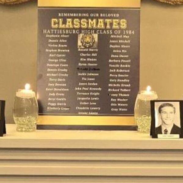 Class Reunion Memorial Poster Template Set to Honor Deceased Classmates ...