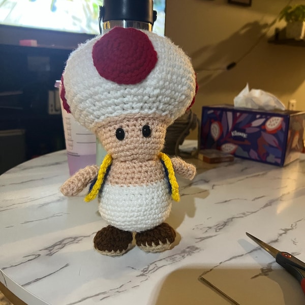 CROCHET PATTERN - Toad Super Mario Bros - PDF File- English, French - Etsy