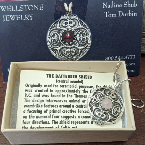 Celtic Battersea Shield Pendant in Sterling Silver - Etsy