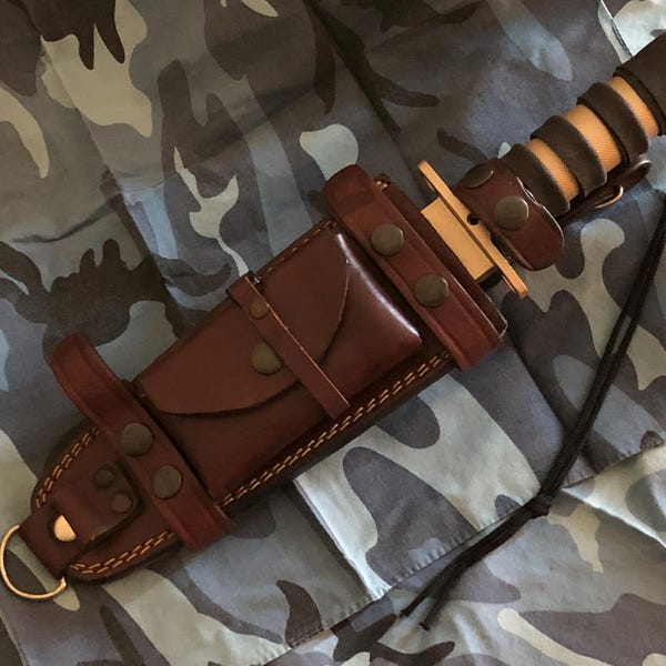 GCS Custom Handmade D2 Steel Hunting Knife G10 Handle With Right Hand ...