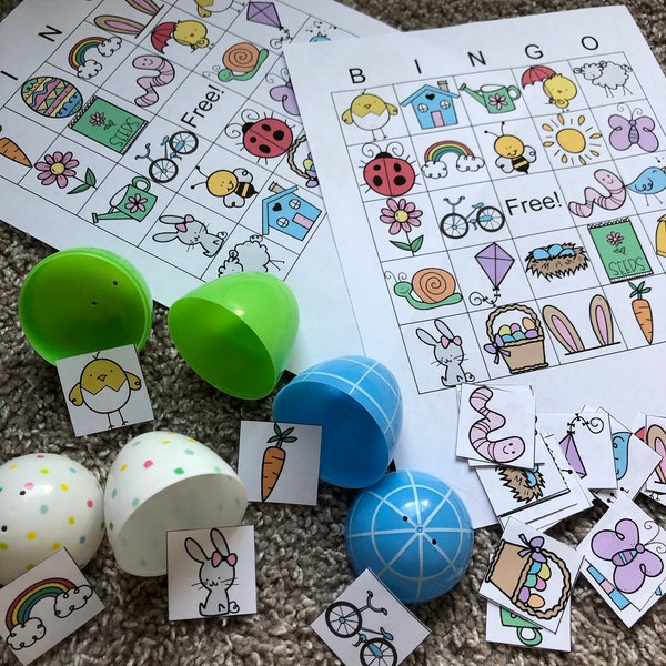 Horse Bingo Cards: Printable Bingo Cards, Kids Game Activity, Horse ...