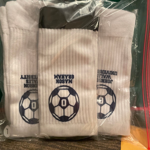 Day of the Week Socks --6 Pairs of Custom Day of the Week Socks Number ...