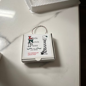 Home Alone Inspired Little Nero's Pizza Box Ornament WITH PIZZA INSIDE ...