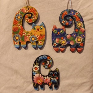 Funny Cat Fridge Magnet Animal Wooden Magnets Figures Pretty Cats ...