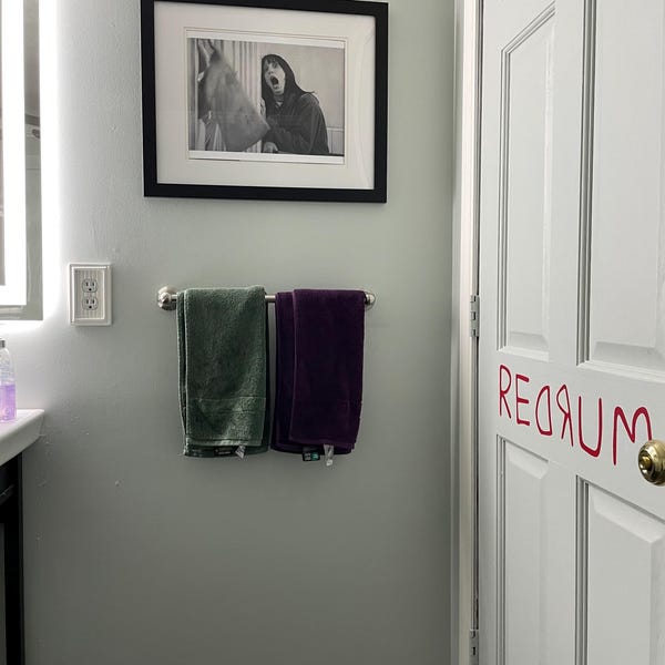 Funny Bathroom Art Wall Decor Lady Painting Vintage Midcentury Style ...