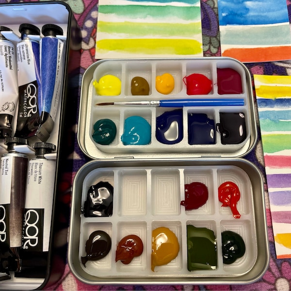 Altoid Watercolor Palettes, Altoids Paint on the Go, Mini Watercolor ...