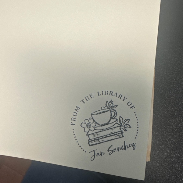 Book Stamp Personalized | Custom Stamp | Personalized Self Inking Stamp ...