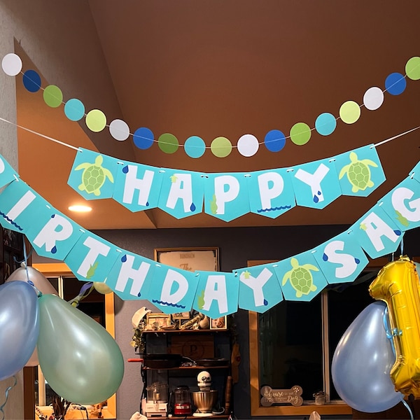 Ocean, Sea Turtle, Marine Animal, Water Themed Birthday Decorations ...