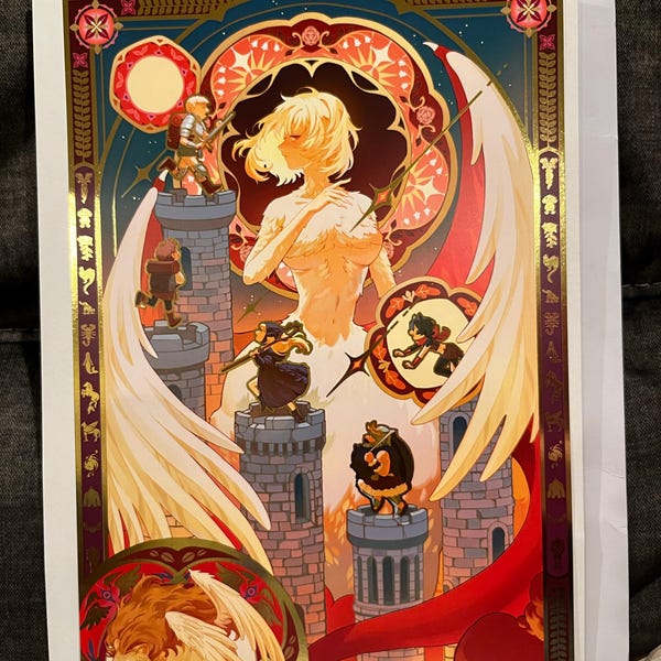 Delicious in Dungeon Gold Foil Art Print – 11x17” Fantasy Poster ...