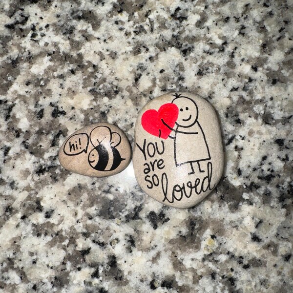 Pocket Hugs - Painted Keepsake Rocks - Coworker, Classroom, Friend ...