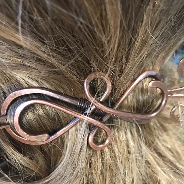 Celtic Knot Infinity Hair Pin, Metal Pin, Hair Jewelry, Hair Barrette ...