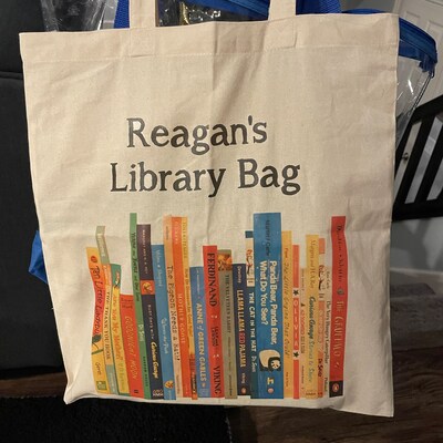 Cool Kids Library Tote Homeschool Gift Idea Canvas Children Birthday ...