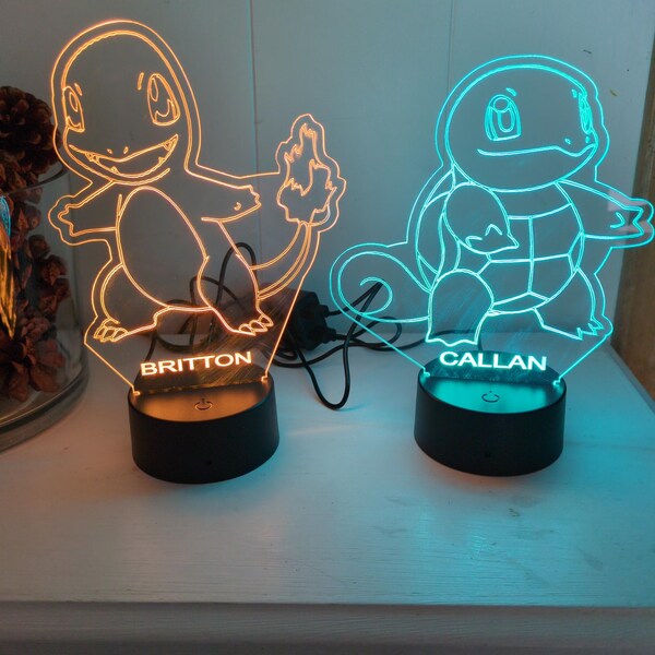 Kids Movie Character LED Personalized Lamp - Etsy