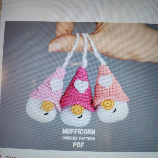 Crochet Patterns Easter Amigurumi Keychain Gnome With Crochet Flower ...