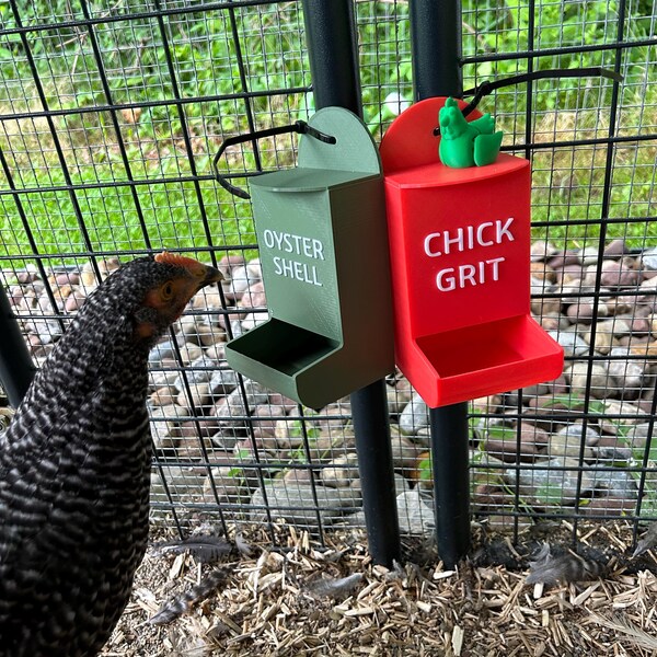 Quail Grit Feeder – Compact 3D Printed Feeder for Quails, Easy Mount ...