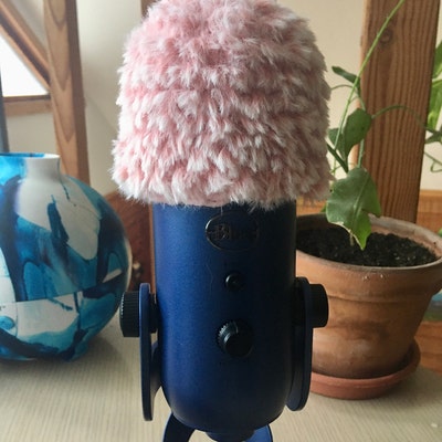 Crocheted Blue Yeti Mic Fuzzy Windscreen Pop Filter Custom, MADE TO ...