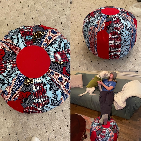 Patchwork Pouf PDF Sewing Pattern Moroccan Ottoman Pattern - Etsy