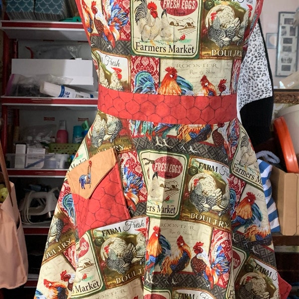 Vintage Style Retro Apron Printable PDF Pattern - Etsy Canada