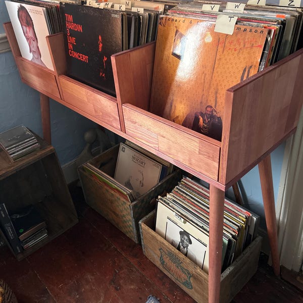 Record Player Stand, Vinyl End Table, Vinyl Console - Etsy