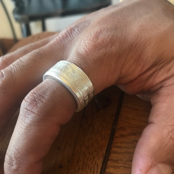 Morgan Silver Dollar Coin Ring - Etsy