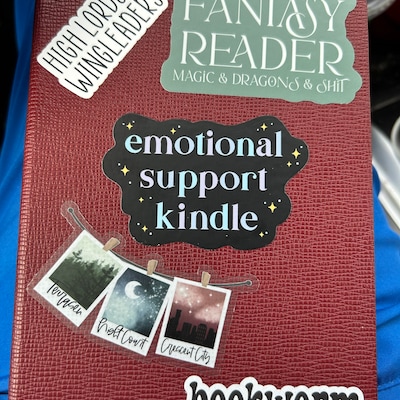 Fantasy Reader Magic and Dragons and Sht Waterproof Book Sticker ...