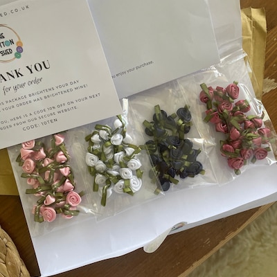 10 off White Ribbon Roses Satin Ribbon Roses White Satin - Etsy