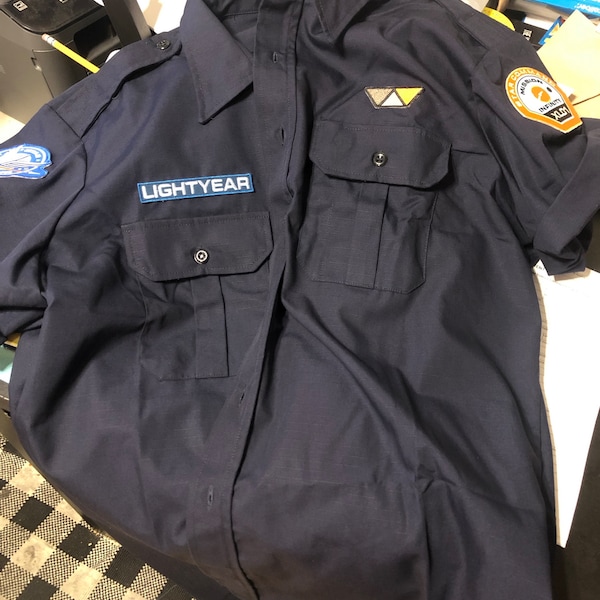 Lightyear Mission Infinity XL01 Uniform Embroidered Patch Iron on Sew Badge Star Command Prop ...