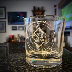 Lock and Key Glass Set Custom Glass Set Pick From Whiskey, Pint, Wine ...