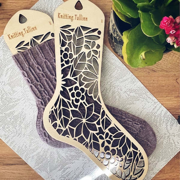 Sock Blockers, Wooden Sock Form, Sock Stretcher, Blocking Hand Knitted ...