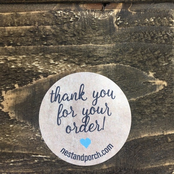 Thank You Stickers, Thanks for Your Order, Custom Stickers, Custom ...