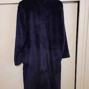 Super Plush Front Zipper Soft Robe Zipper Bathrobe Dressing Gown - Etsy