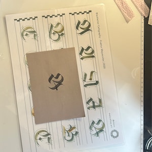 Blackletter Textura Calligraphy Worksheets, Lowercase Textura Learn ...