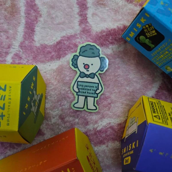 Clown Blind Box Addict Sticker Vinyl Waterproof Sticker for Bullet ...