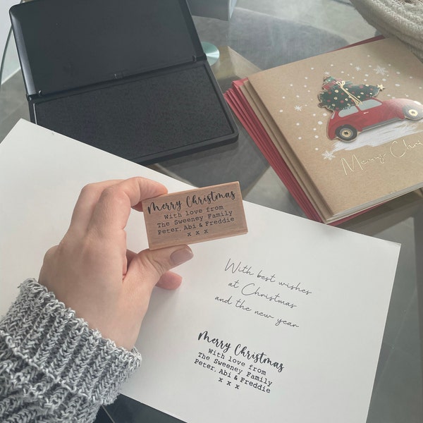 Stamp With Custom Text, Personalised 'free Wording' Rubber Stamp - Etsy UK